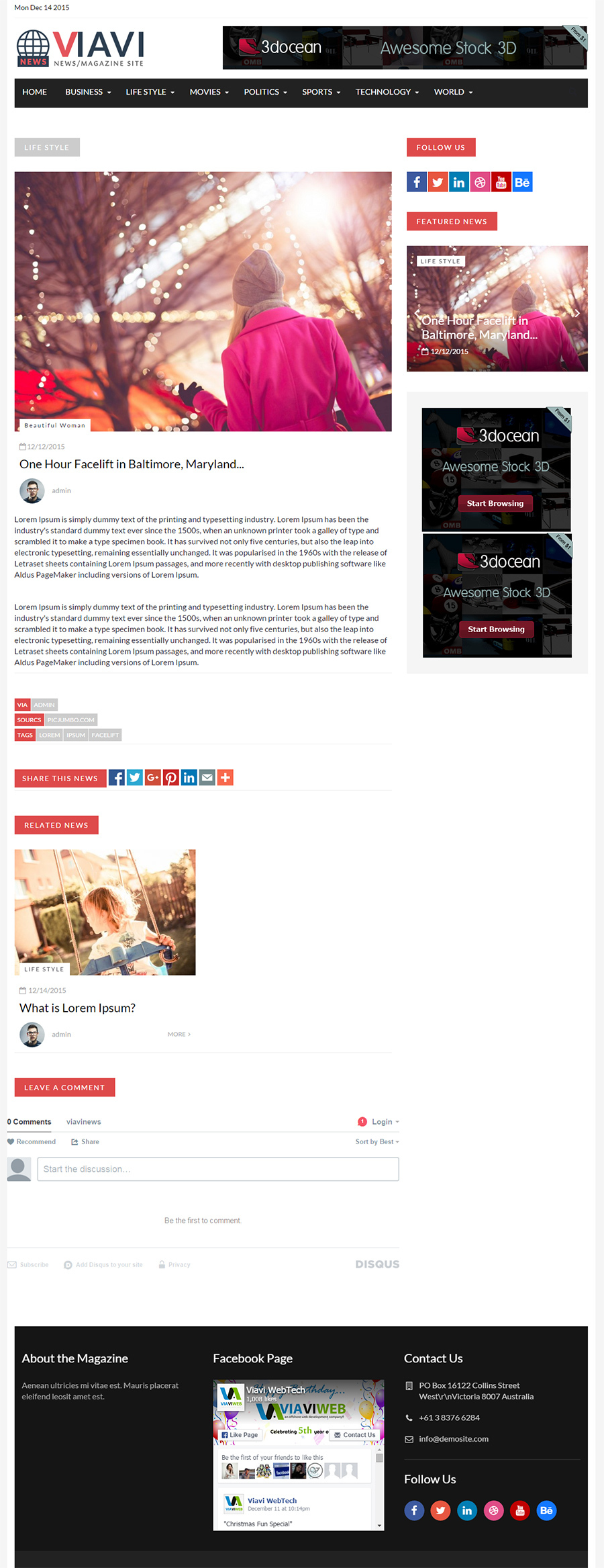 Viavi - News, Magazine, Blog Laravel Script by viaviwebtech | CodeCanyon